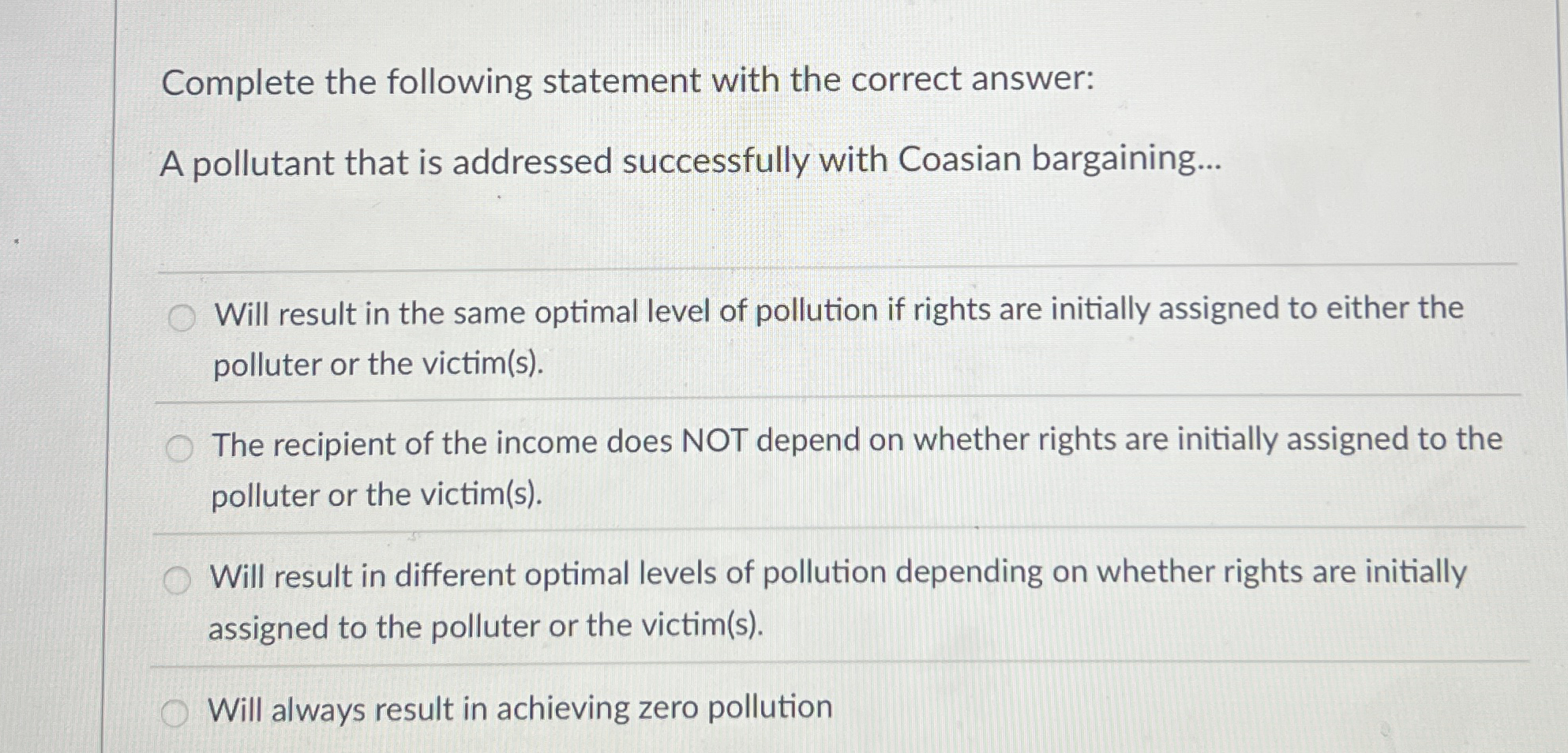 Solved Complete the following statement with the correct | Chegg.com