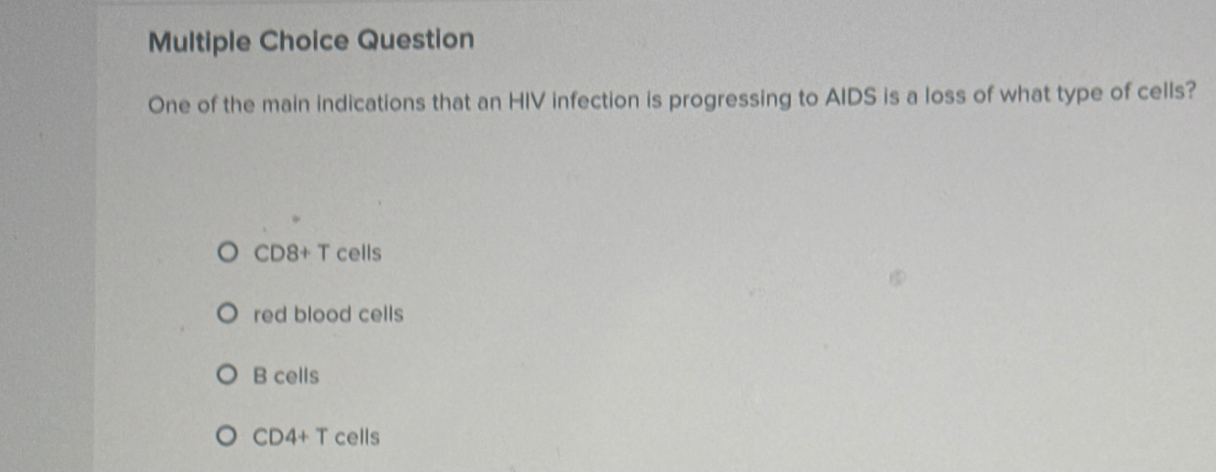 Solved Multiple Choice QuestionOne of the main indications | Chegg.com