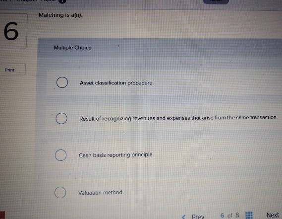 Solved Matching is a(n):Multiple ChoicePrintAsset | Chegg.com