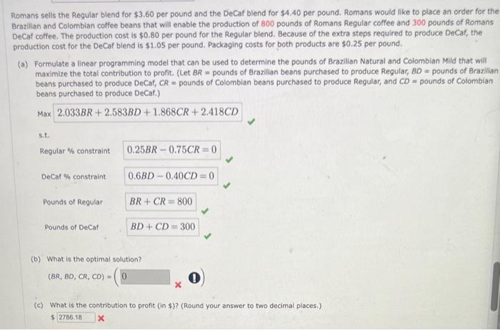 Solved A linear programming computer package is needed. | Chegg.com
