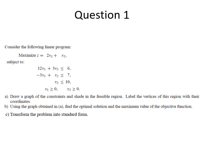 Consider the following linear program: ﻿Maximize | Chegg.com