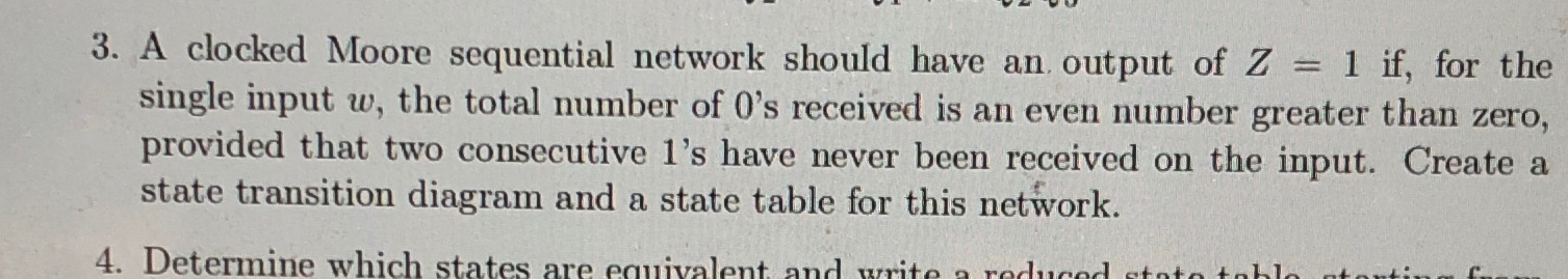 Solved A clocked Moore sequential network should have an | Chegg.com