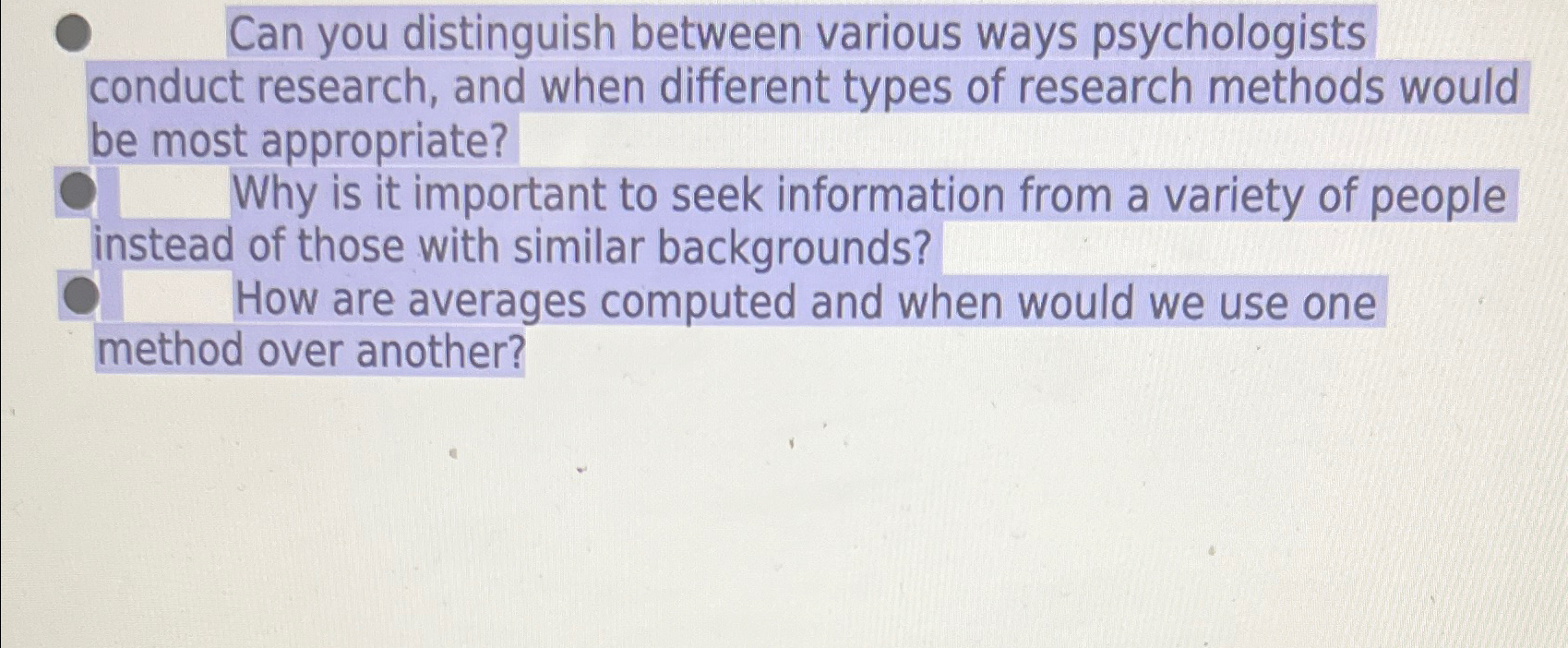Solved Can you distinguish between various ways | Chegg.com