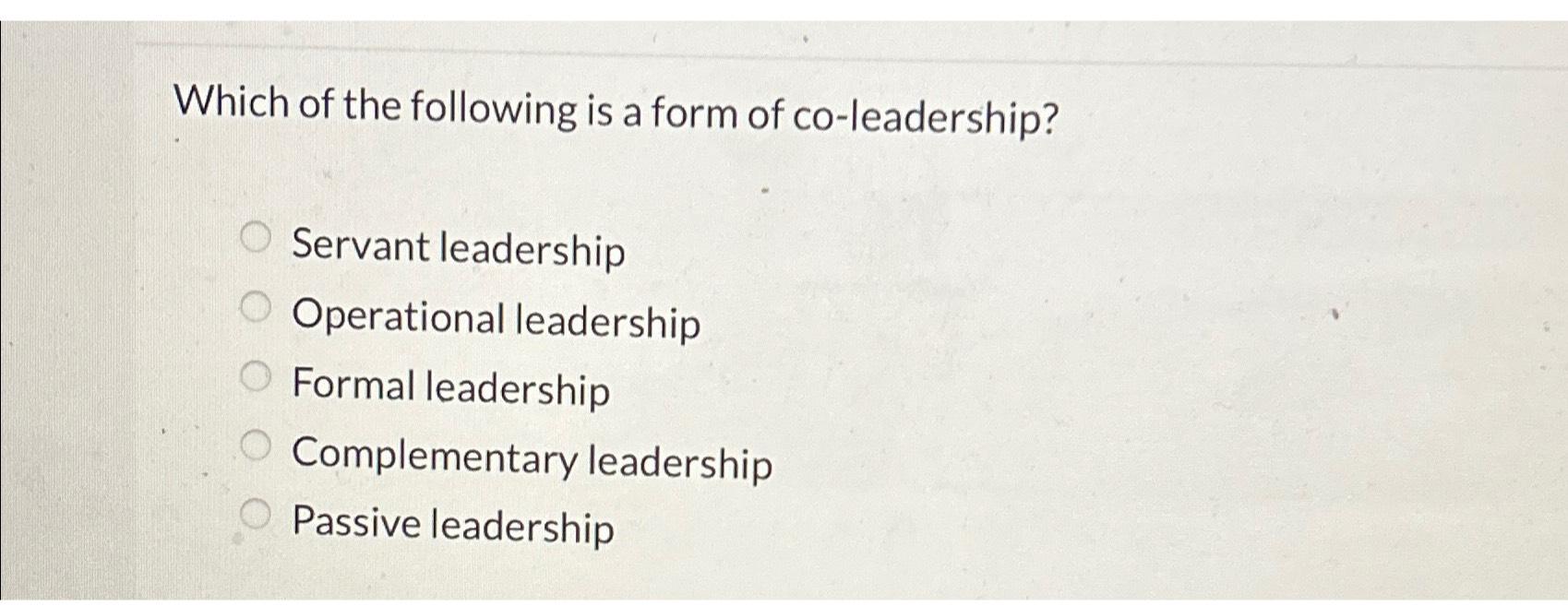 Solved Which of the following is a form of | Chegg.com