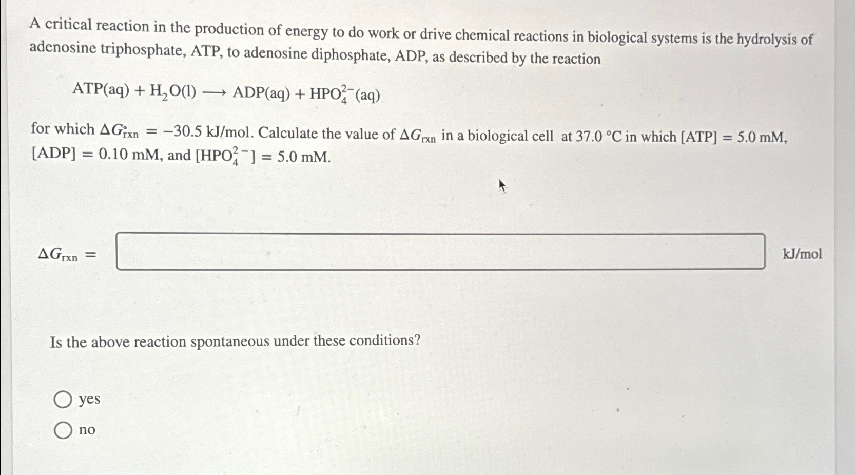 Solved A critical reaction in the production of energy to do | Chegg.com