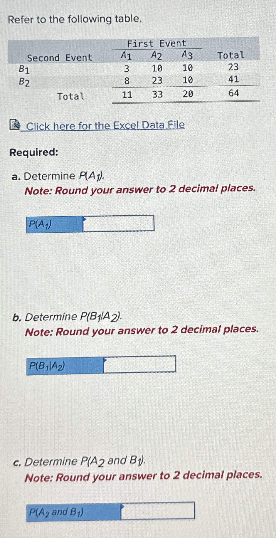 Refer to the following table.\table[[Second | Chegg.com