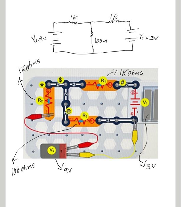 Solved 4. The snap circuit diagram for the Figure 21 circuit | Chegg.com