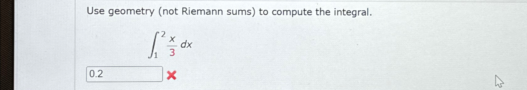 Solved Use geometry (not Riemann sums) ﻿to compute the | Chegg.com