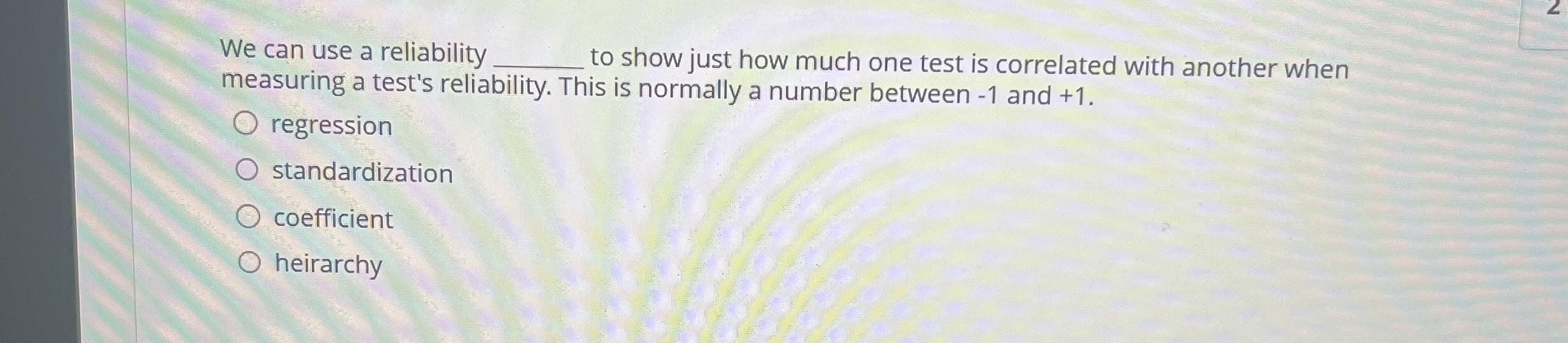 Solved We can use a reliability q, ﻿to show just how much | Chegg.com