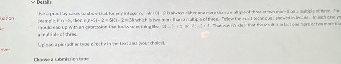 Solved Use a proof by cases to show that for any integer | Chegg.com
