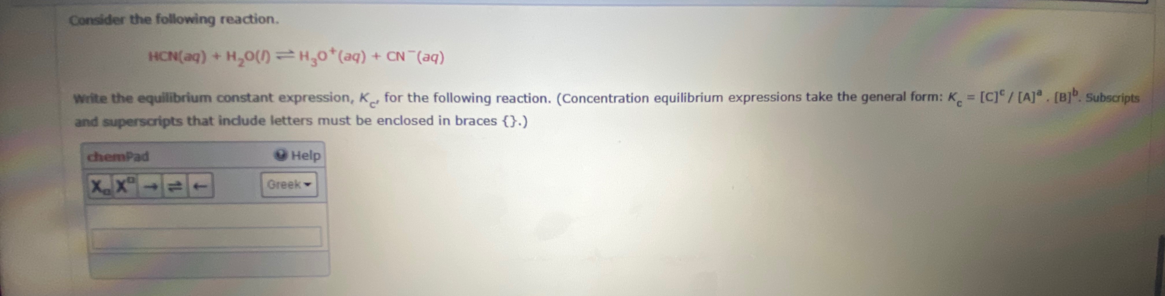 Solved Consider the following | Chegg.com