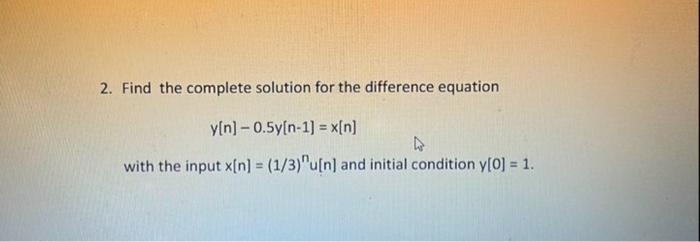 Solved 1. Apply a recursion approach to solve the following | Chegg.com