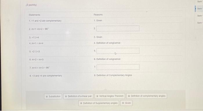 Solved (3 points) Statements 1.