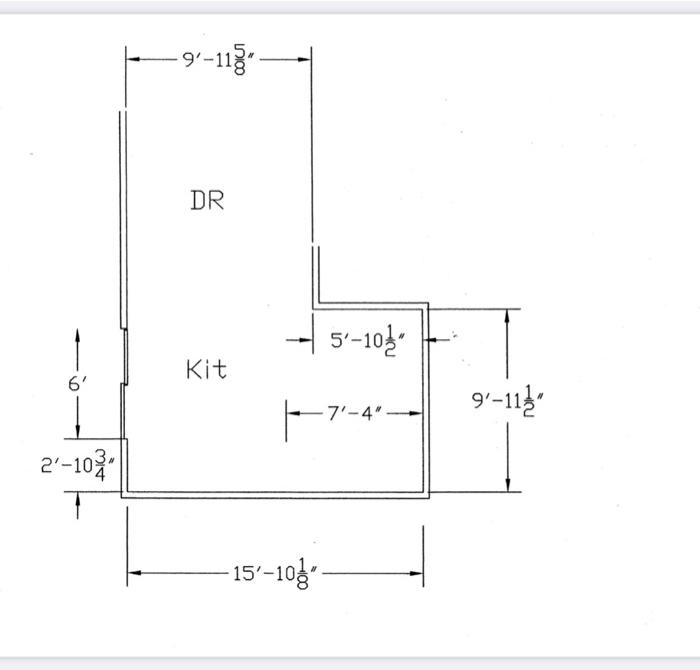 Solved design a kitchen layout and prepare scale drawings | Chegg.com