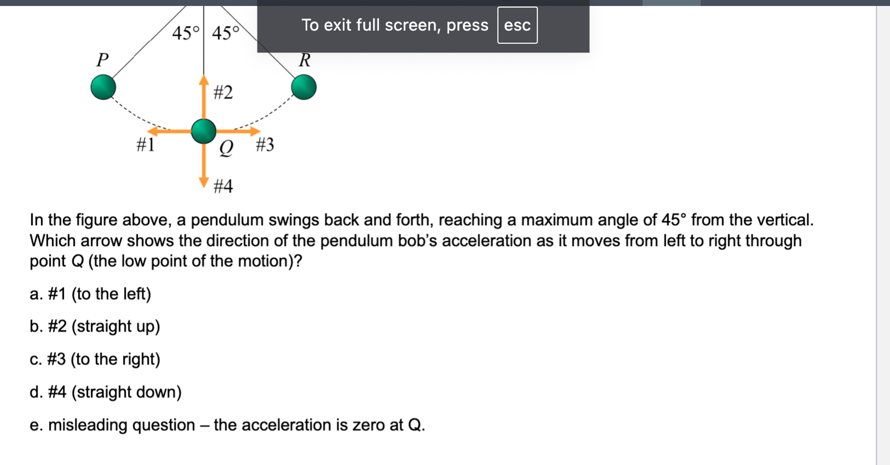 Solved In the figure above, a pendulum swings back and | Chegg.com