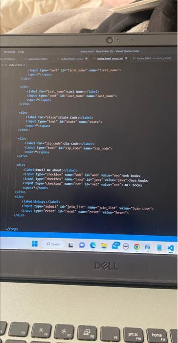 1. Use your text editor or IDE to open the | Chegg.com