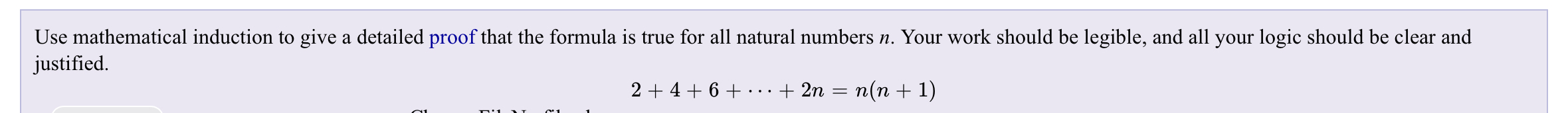 Solved Use mathematical induction to give a detailed proof | Chegg.com
