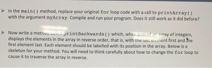 Solved Part One Array Basics We Begin With Some Simple