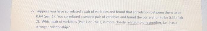 Solved CHAPTER 11 CORRELATION 18. Explain in words what is | Chegg.com