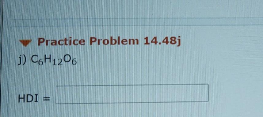 Solved Question 28 Calculate the HDI for each molecular | Chegg.com