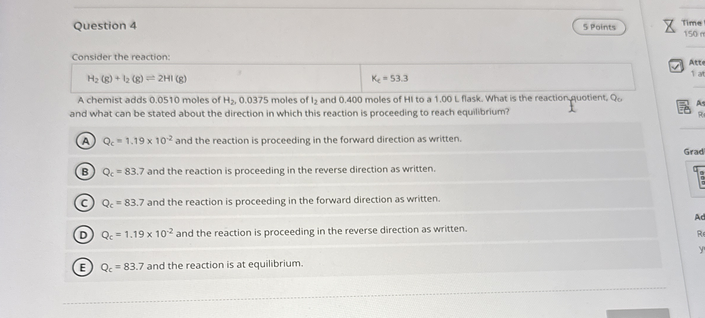 Solved Question 45 ﻿PointsConsider the | Chegg.com