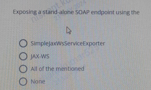 Solved Exposing a stand-alone SOAP endpoint using | Chegg.com