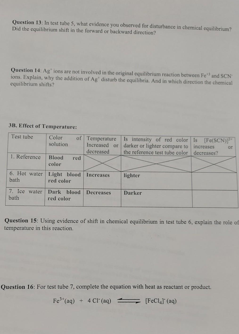 Solved Data Sheet Factors Affecting Reaction Rate, Chemical | Chegg.com