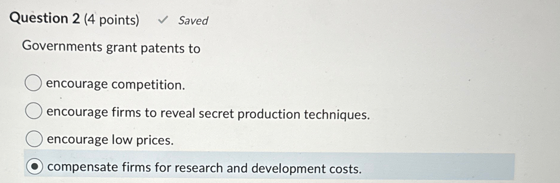 Solved Question 2 (4 points) SavedGovernments grant | Chegg.com Solved Question 2 (4 points) SavedGovernments grant | Chegg.com