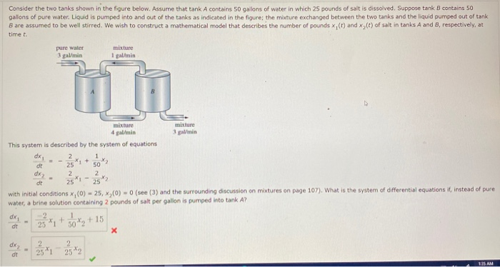 Solved Consider the two tanks shown in the figure below. | Chegg.com