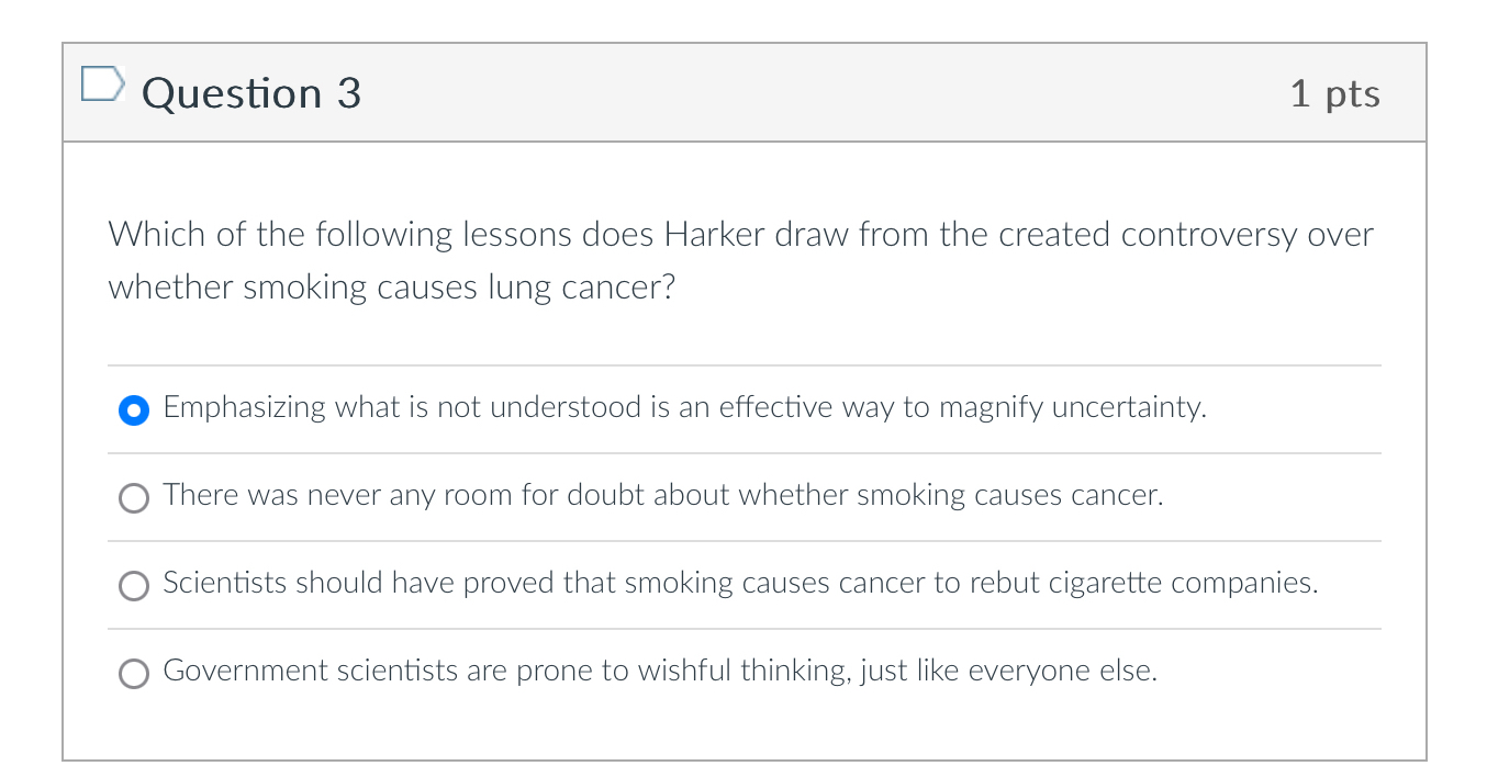 Solved Question 31 ﻿ptsWhich of the following lessons does | Chegg.com