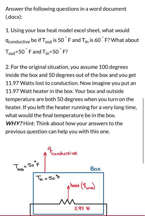 Solved Answer the following questions in a word document | Chegg.com