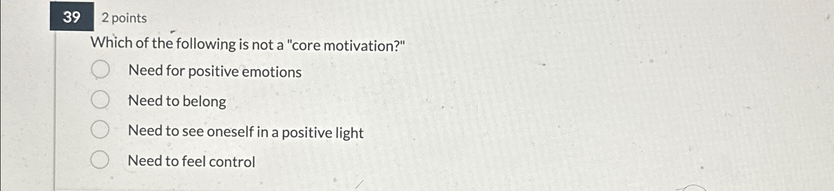 Solved 392 ﻿pointsWhich of the following is not a "core | Chegg.com