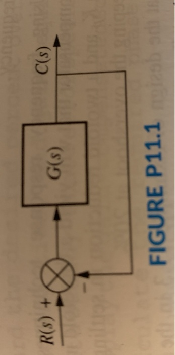 Solved of Figure P11.1 with 13. Consider the unity feedback | Chegg.com