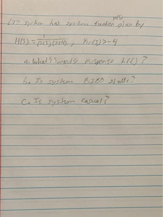 Solved 12 sokon has systin fussion given by HIS) = 1545) | Chegg.com
