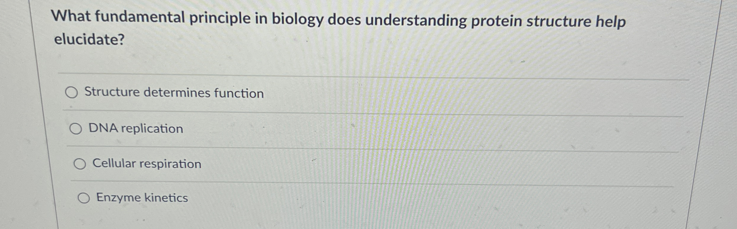 Solved What fundamental principle in biology does | Chegg.com