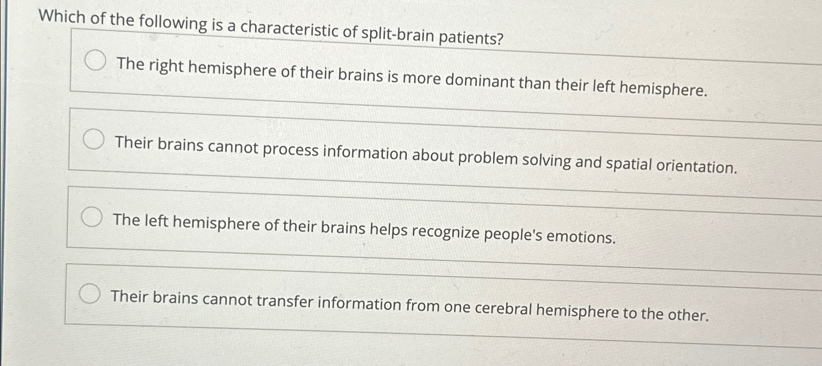 Solved Which of the following is a characteristic of | Chegg.com