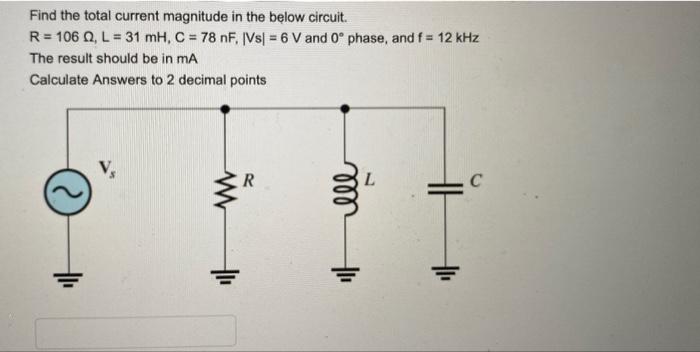 Solved Find the total current magnitude in the below | Chegg.com