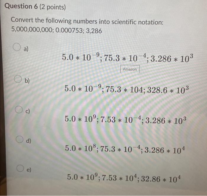 Convert the following numbers into scientific | Chegg.com