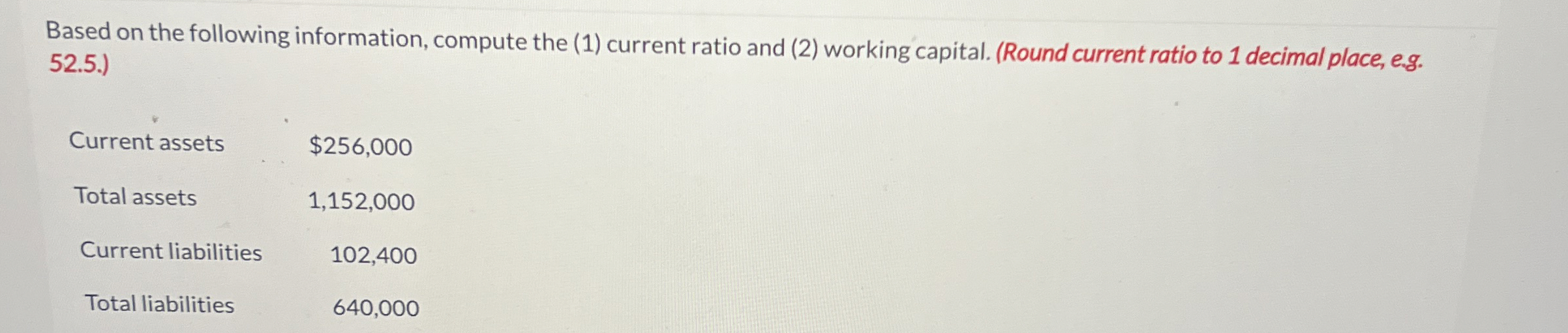 Solved Based on the following information, compute the (1) | Chegg.com