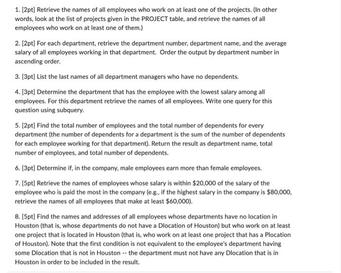 Solved Part-A. Intermediate SQL (25 points) Dataset: Company | Chegg.com