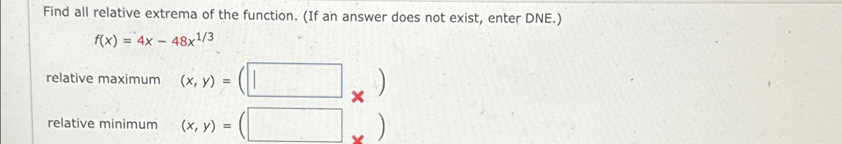 Solved Find all relative extrema of the function. (If an | Chegg.com