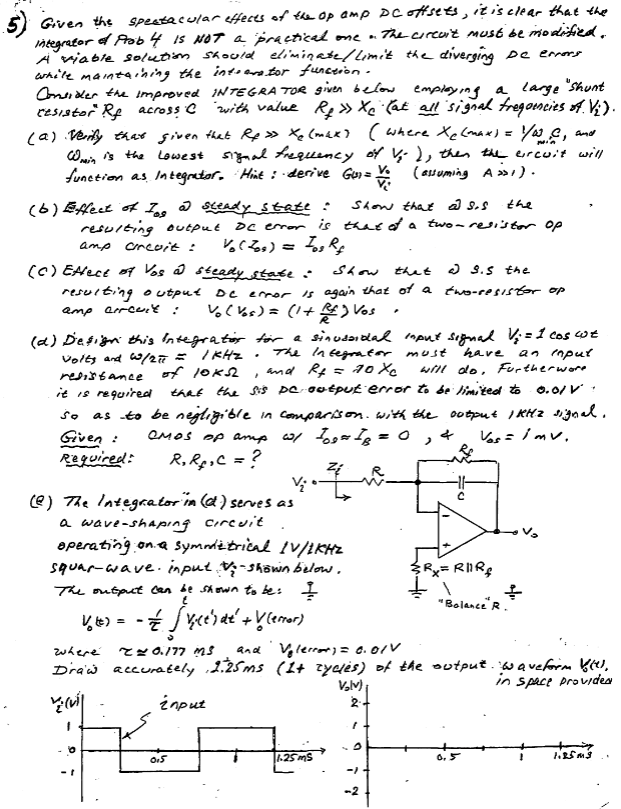 Solved Please solve this Electrical Engineering problem with | Chegg.com