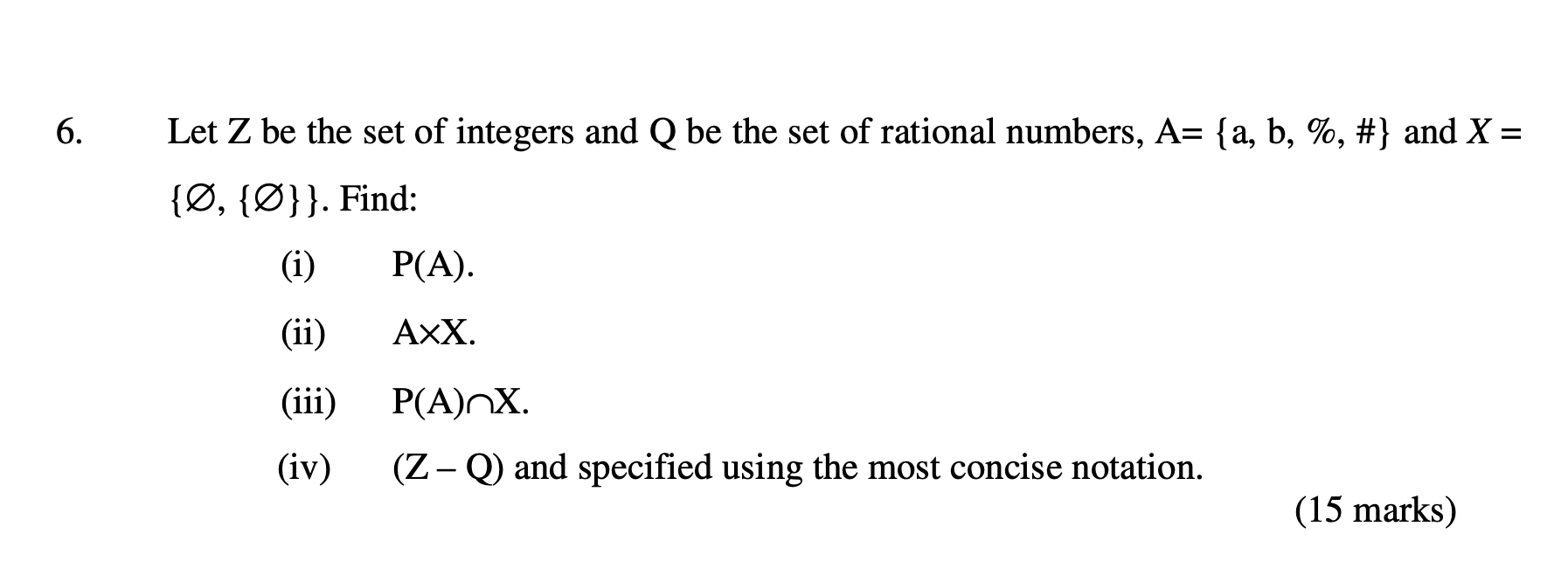 Solved Let Z ﻿be the set of integers and Q ﻿be the set of | Chegg.com