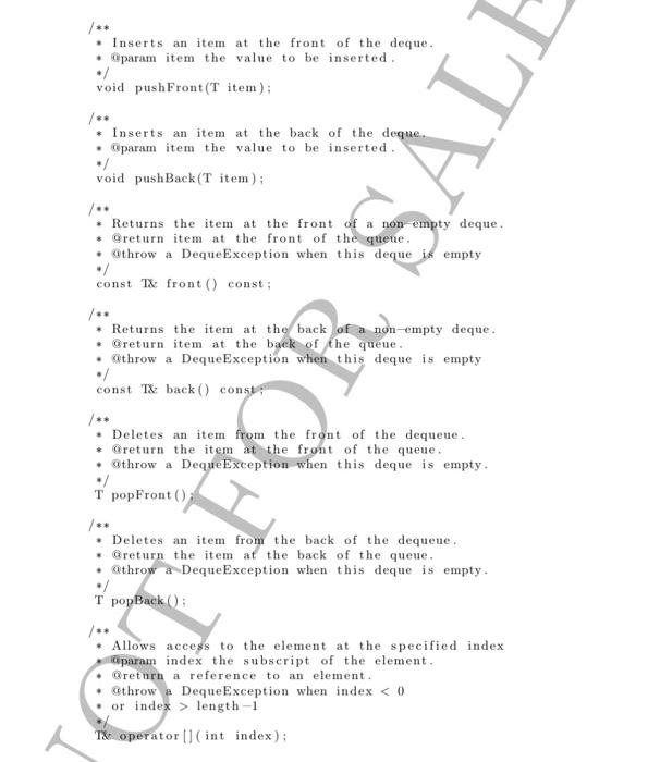 In im T] ad th th pt of LGiven the interface (header | Chegg.com