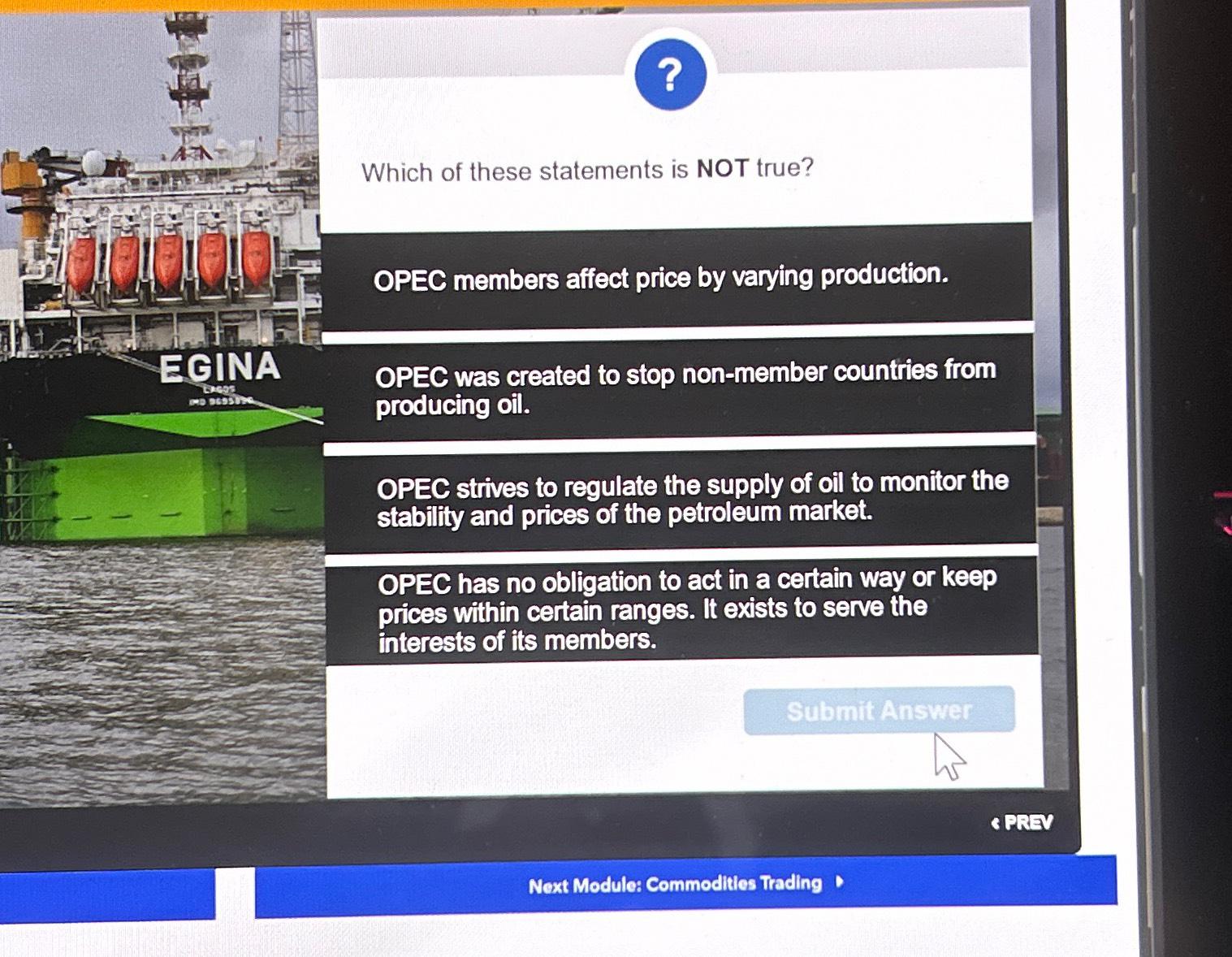 Solved Which of these statements is NOT true?OPEC members | Chegg.com