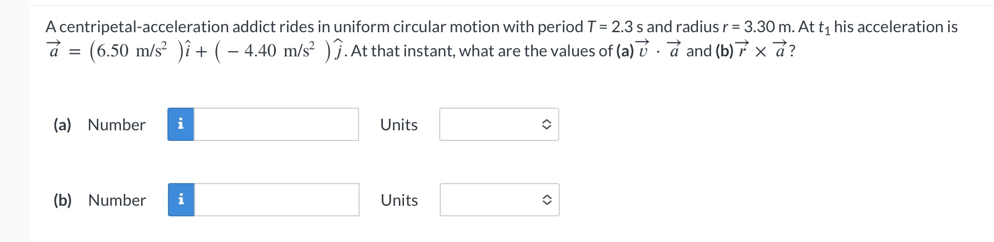 A centripetal-acceleration addict rides in uniform | Chegg.com