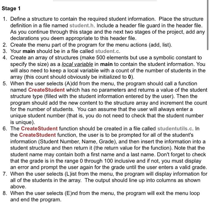 Solved Write a program that creates a file on students to | Chegg.com