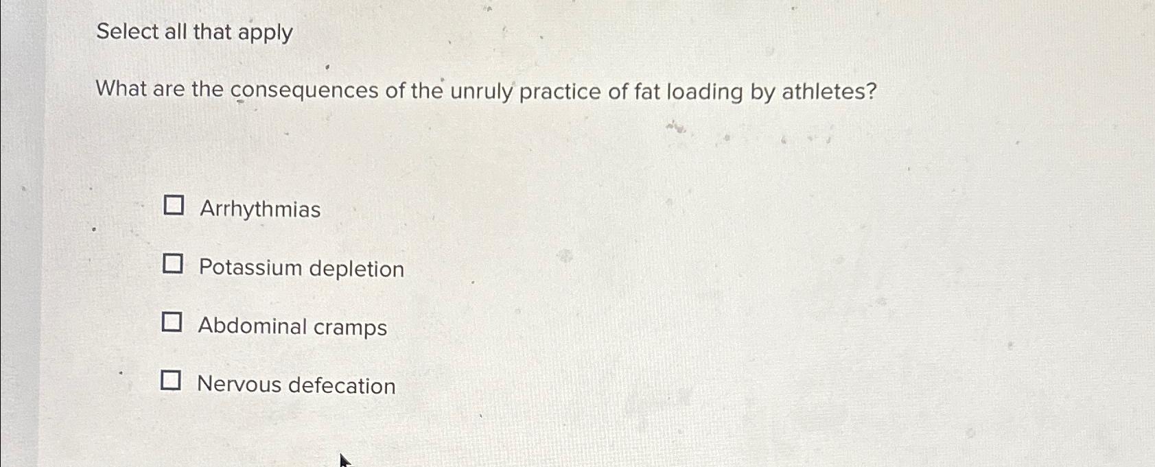 Solved Select all that applyWhat are the consequences of the | Chegg.com