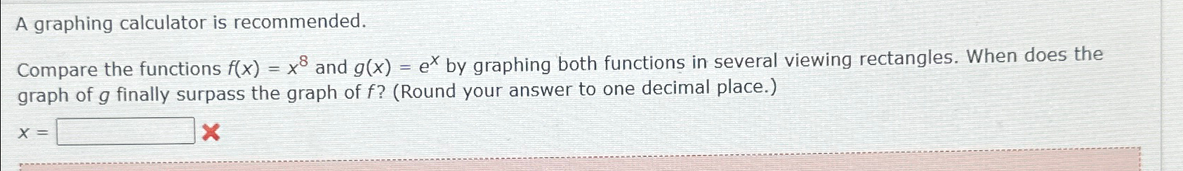 Solved A graphing calculator is recommended.Compare the | Chegg.com
