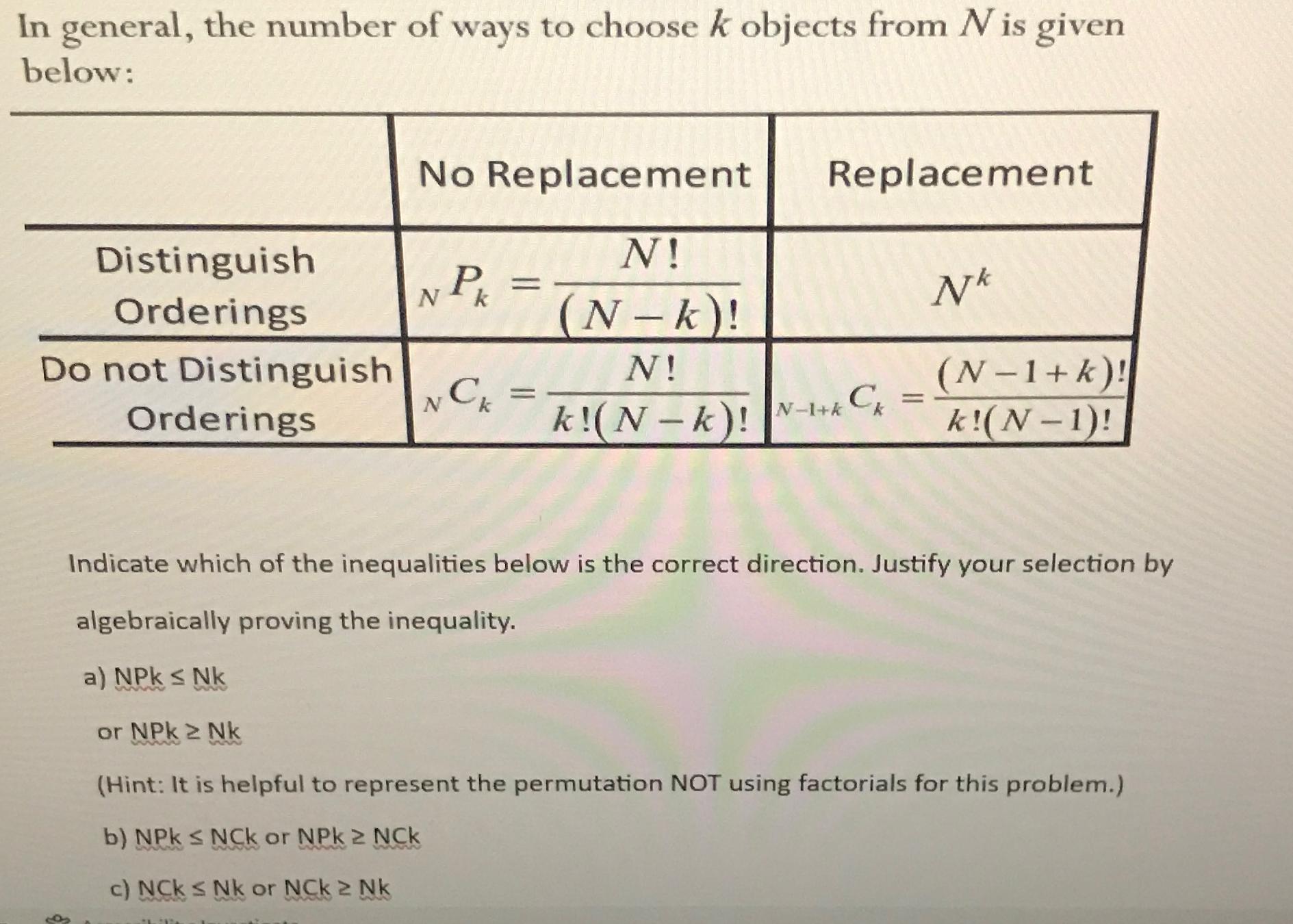 Solved Combinatorics. Please answer correctly with clear | Chegg.com